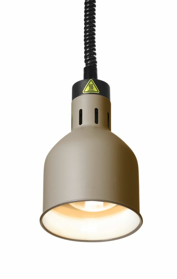 Függesztett melegentartó lámpa - henger alakú - Bézs - 230V/250W ...